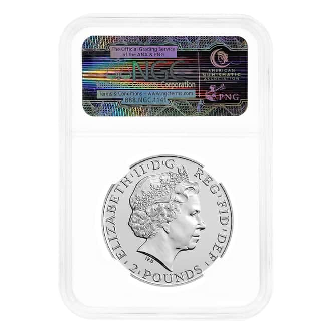 2015 1 oz Great Britain Lunar Sheep Silver Coin NGC MS 70 ER DPL