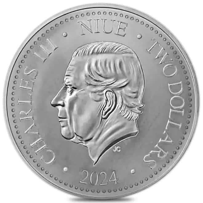 Tube of 20 - 2024 Niue 1 oz Phoenix Silver Coin .999 Fine