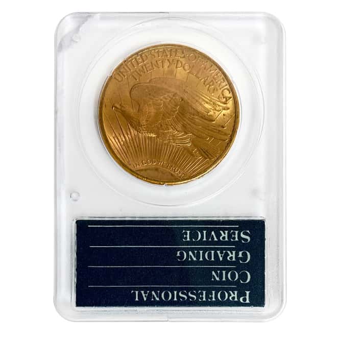 $20 Gold Eagle Gaudens PCGS MS 60 Rattler | Bullion Exchanges