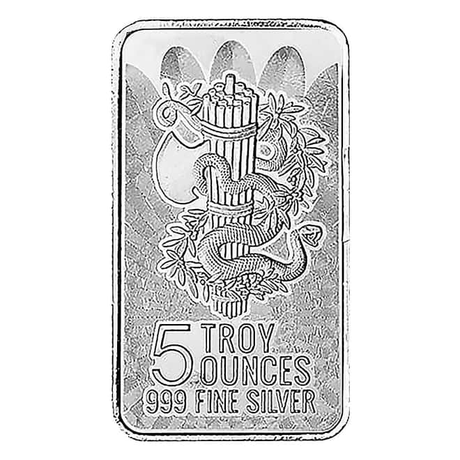 Lot of 100 - 5 oz Unity Silver Bar .999 Fine New in stock