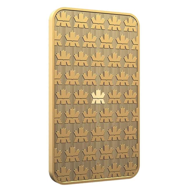 50 Gram Royal Canadian Mint RCM Wafer Gold Bar (in Assay)