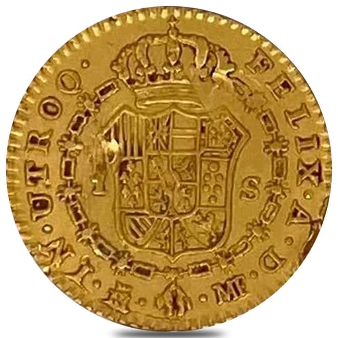 Spain 1 Escudo Gold Coin Ex-Jewelry AGW .0955|Bullion Exchanges