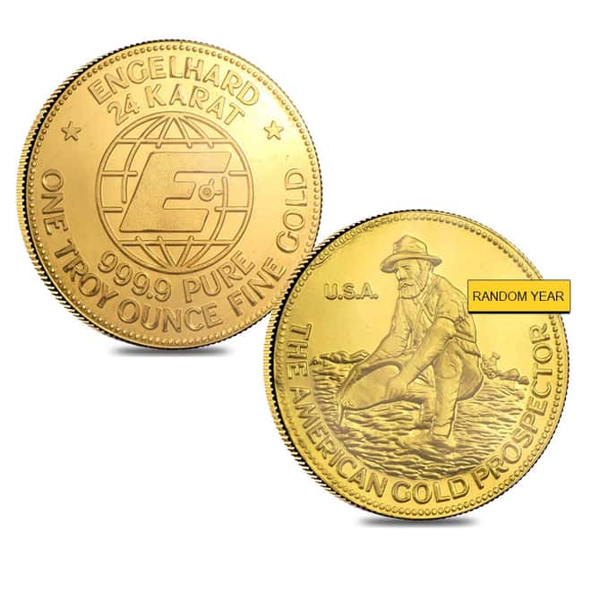1 oz Gold Round Engelhard Prospector .999+ | Bullion Exchanges