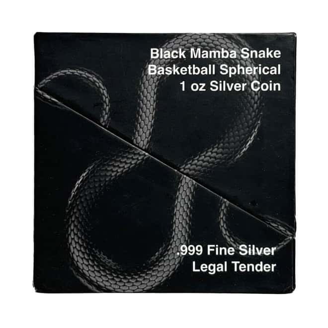 2024 1 oz Silver Black Mamba Snake Basketball Spherical Coin