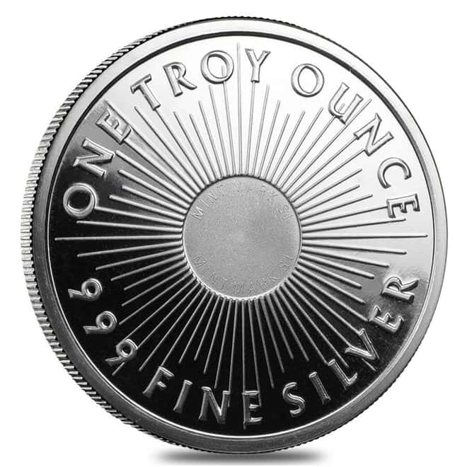 1 oz Sunshine Mint Silver Round .999 Fine