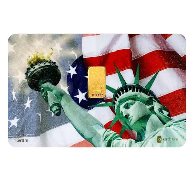 1 gram Nadir Refinery Karatbars Gold Bar .9999 Fine In Assay