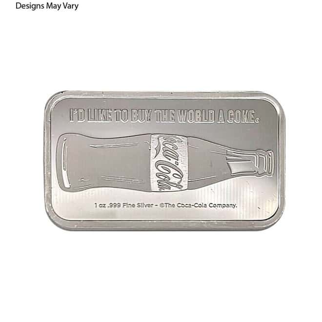1 oz Coca-Cola Silver Bar .999 Fine (Random Design)