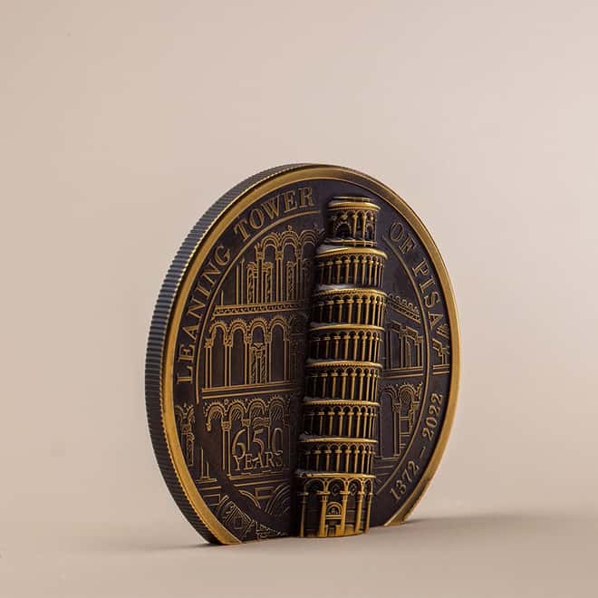 2022 1 oz Gold Leaning Tower of Pisa | Bullion Exchanges