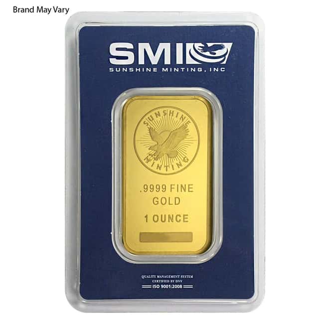 1 oz Random Brand Gold Bar .999+ Fine (In Assay) - Varies