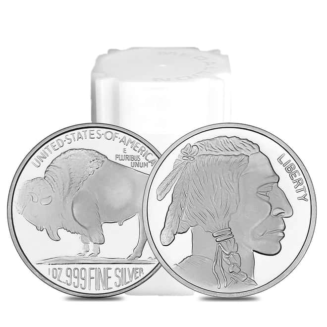 1 oz SilverTowne Buffalo Silver Round .999 Fine Bullion