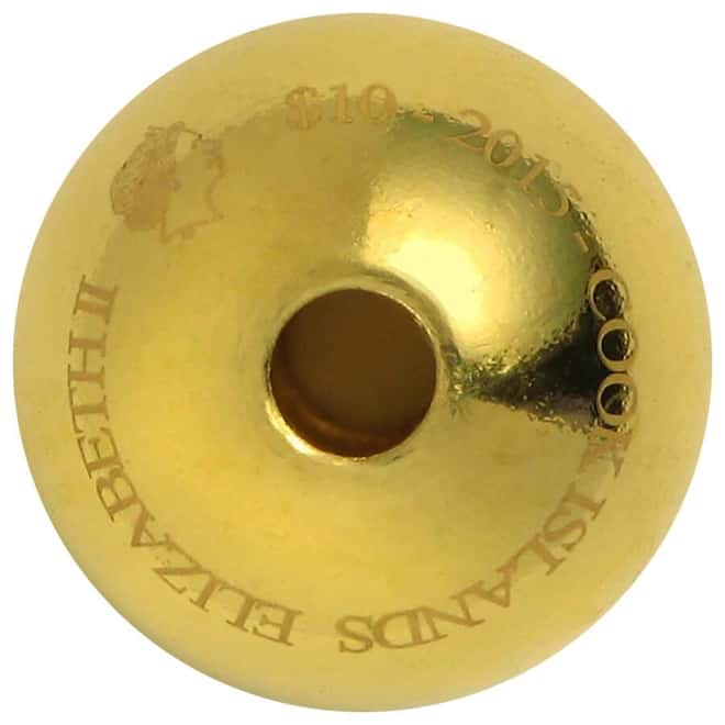 2015 2 gram Cook Islands Valcambi Gold Sphere Coin