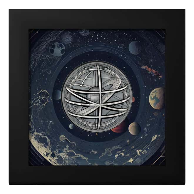 2024 Cook Islands 2 oz Silver Instruments Armillary Sphere