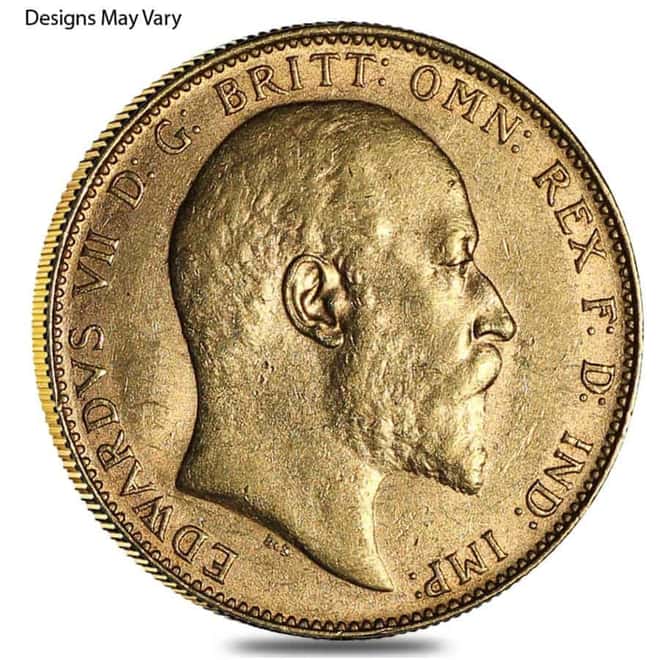 British Gold Sovereign King Coin Avg Circ (1902-1936)