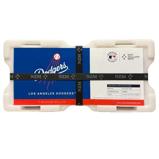 Lot of 25-2024 New Zealand 1 oz LA Dodgers Baseball Round