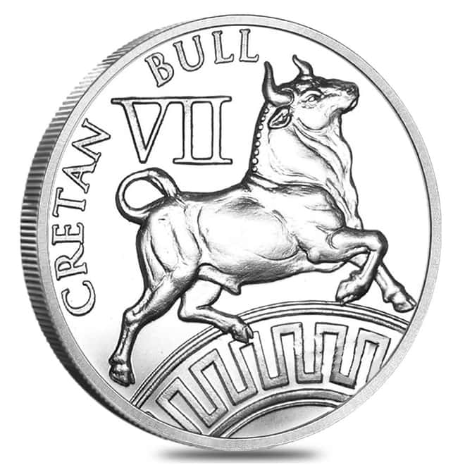 Hercules Seventh Labor Cretan Bull Round | Bullion Exchanges