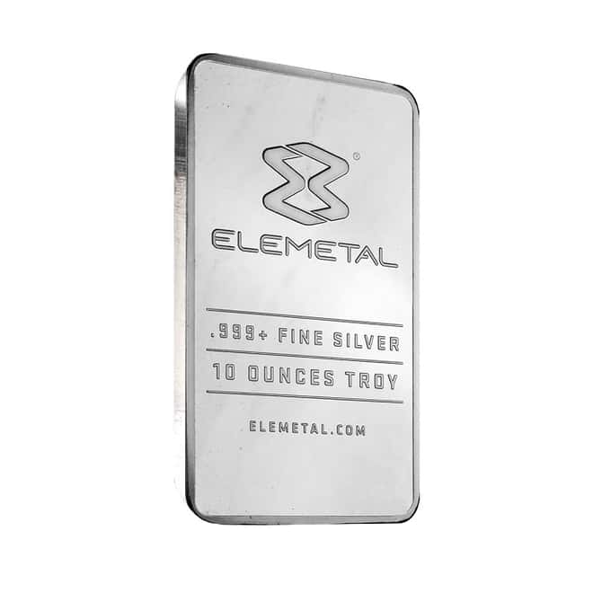 Lot of 5 - Elemetal Mint 10 oz Silver Bar .999 Fine (Sealed)
