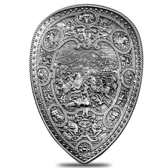 1/2 oz South Korea Silver Shield of Henry II Stackable .999 Fine