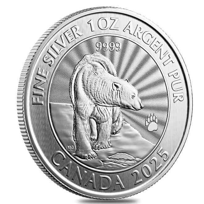 2025 Canada 1 oz The Majestic Polar Bear Silver Coin