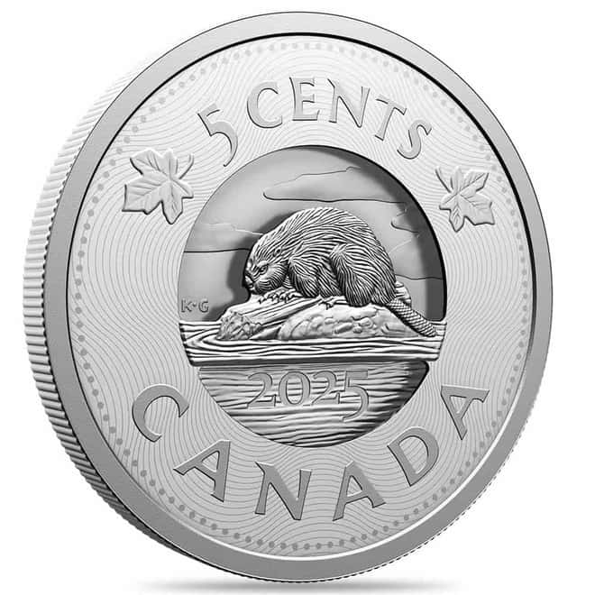 2025 Canada 3.5 oz Multilayered Beaver 5C Proof Silver Coin