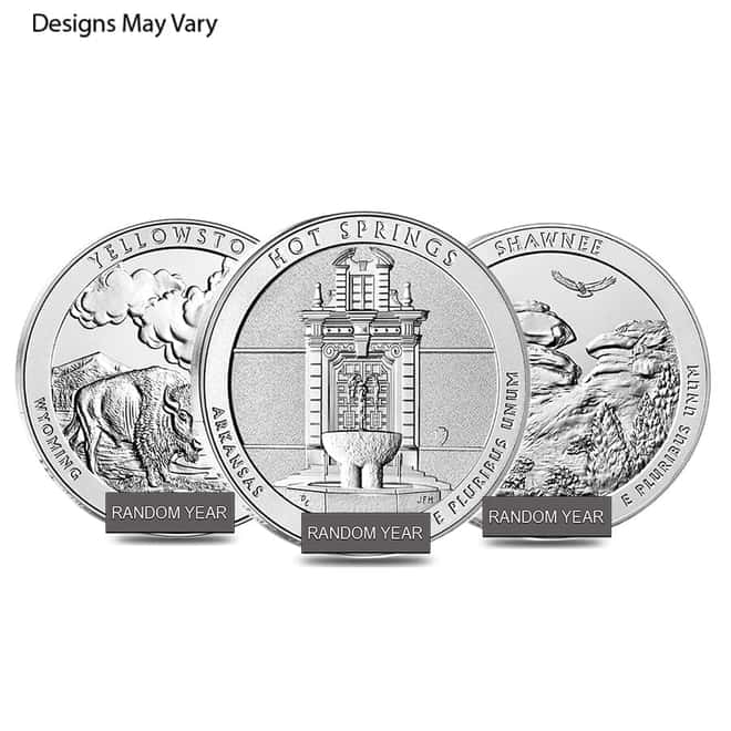 5 oz Silver America the Beautiful ATB Uncirculated Coin (Random)