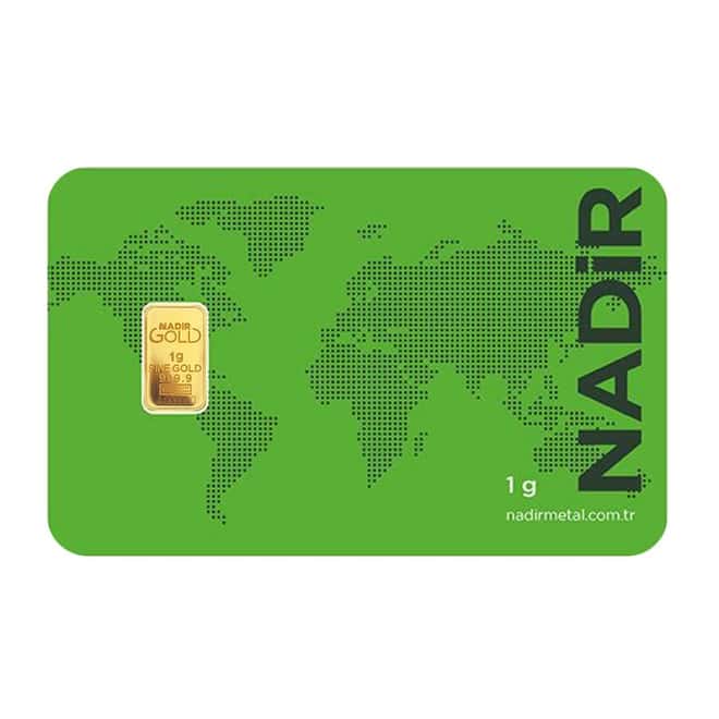 1 gram Nadir Refinery Gold Bar .9999 In Assay|Bullion Exchanges