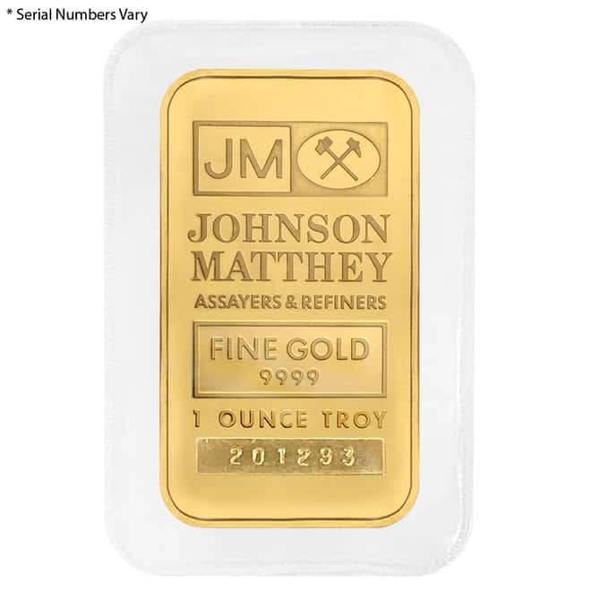 1 oz Johnson Matthey Gold Bar (Sealed) | Bullion Exchanges