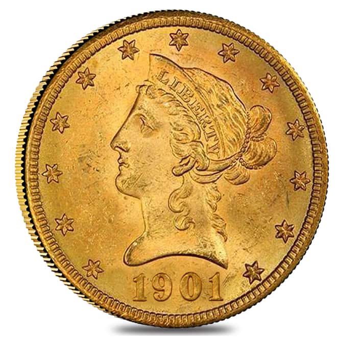 1901 S $10 Gold Liberty Head Eagle NGC MS 64 | Bullion Exchanges
