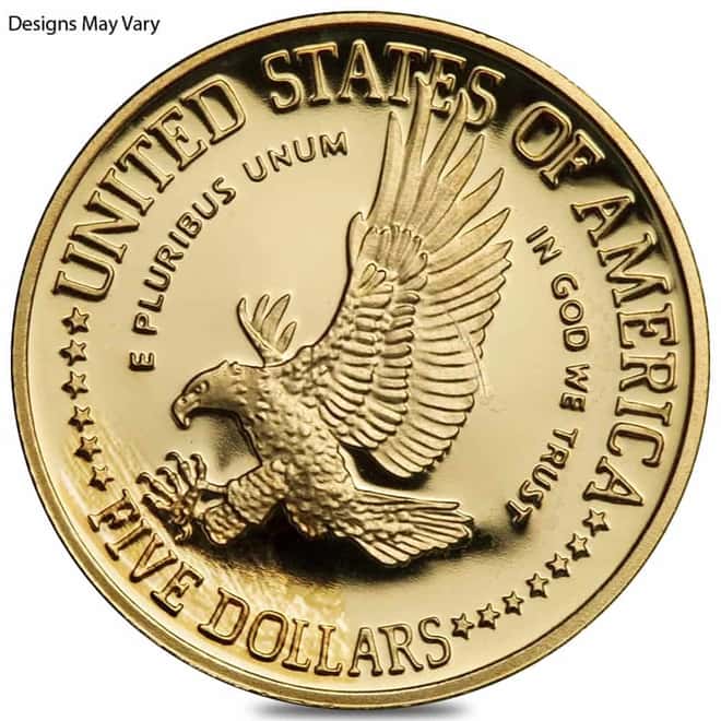 US Mint Gold $5 Commemorative Coins Scruffy (Random Year)