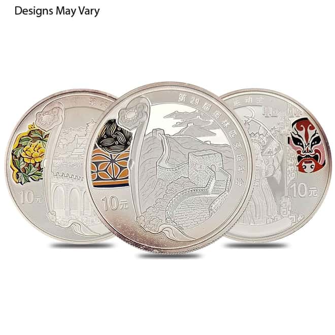 2008 1 oz Chinese Proof Silver Beijing Olympics Coin (Random)