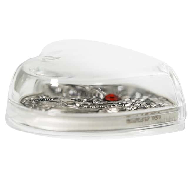 2024 Chad 1 oz Silver Dragon and Phoenix Heart-Shaped Coin