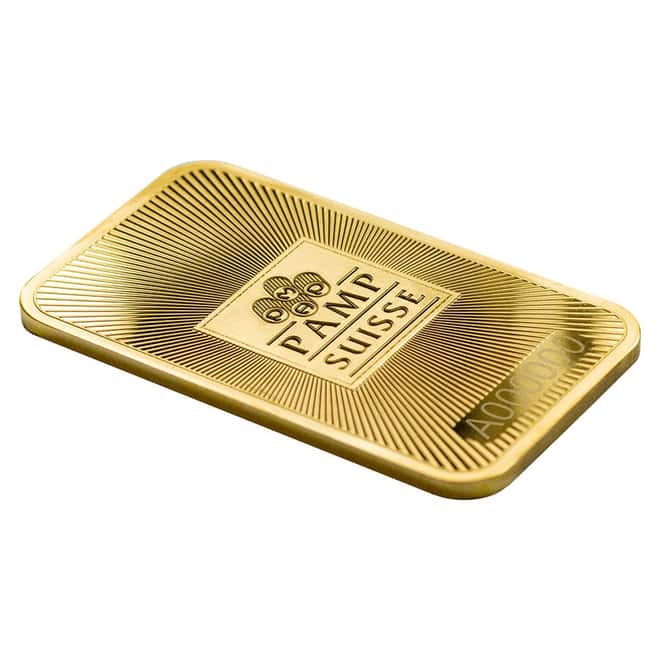New Design 1 oz PAMP Suisse Gold Bar .9999 (CertiPAMP Assay)