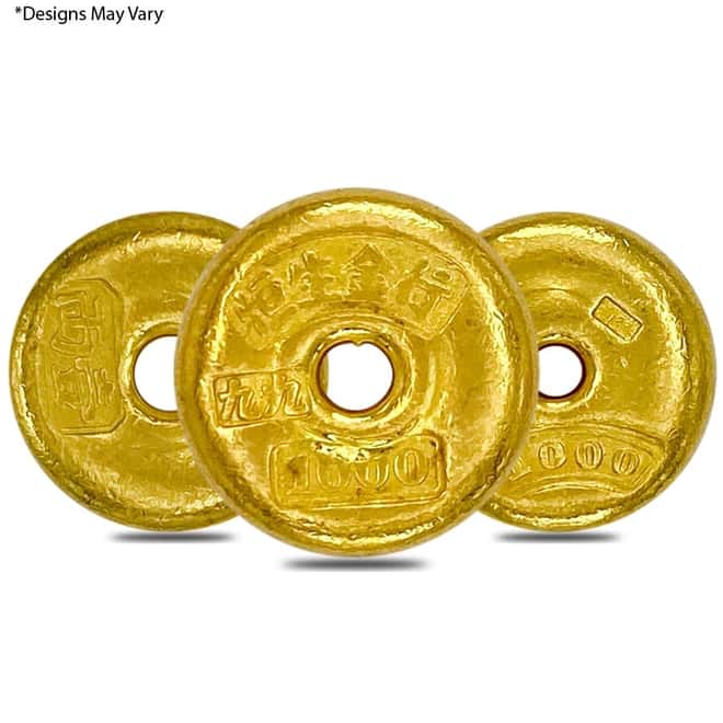 1.2057 oz Chinese Tael .99+ Fine Gold (Chinese Mint)