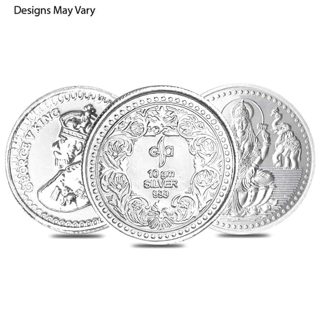 10 gram Generic Silver Round .999 Fine (Random Design)