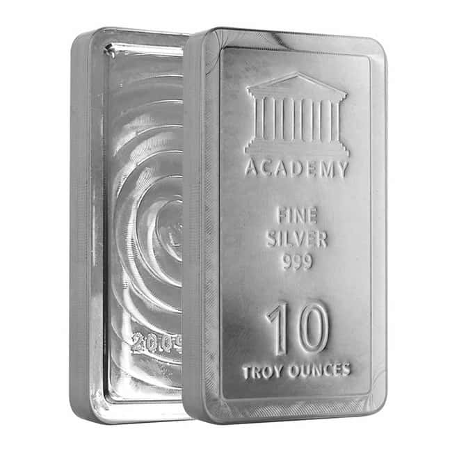 10 oz Academy Stackable Silver Bar .999+ Fine | Bullion Exchanges