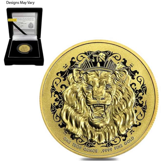 Niue 1 oz Roaring Lion Truth Series Proof Gold Coin Random Year