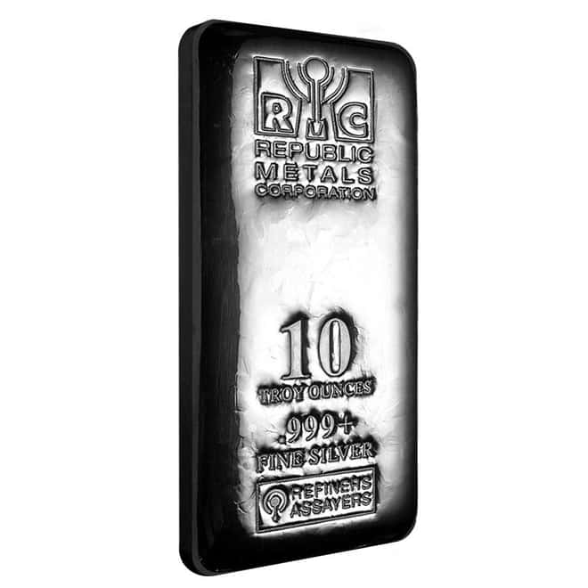 10 oz Republic Metals (RMC) Silver Bar | Bullion Exchanges