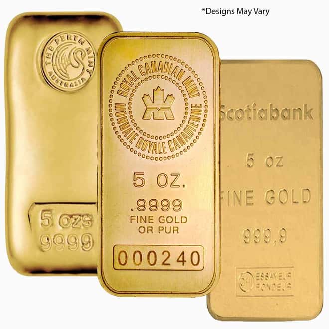 5 oz Generic Gold Bar (Secondary Market) | Bullion Exchanges