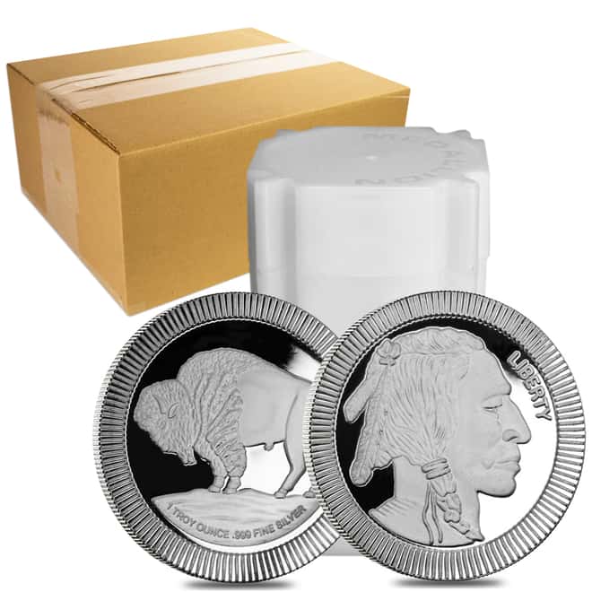 Roll of 20 - 1 oz Buffalo Stackable Silver Round .999 Silver