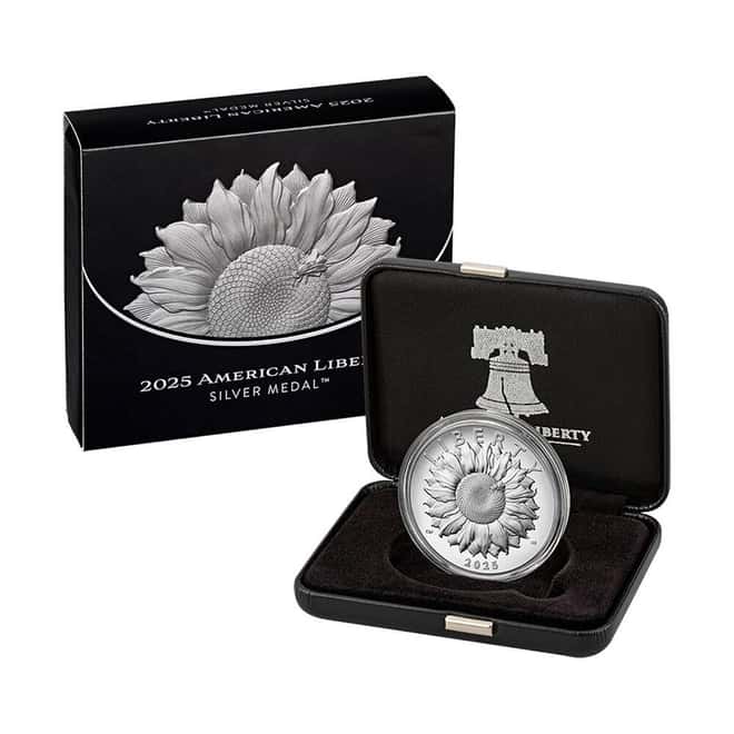 2025-P 1 oz American Liberty Proof Silver Medal w/Box & COA
