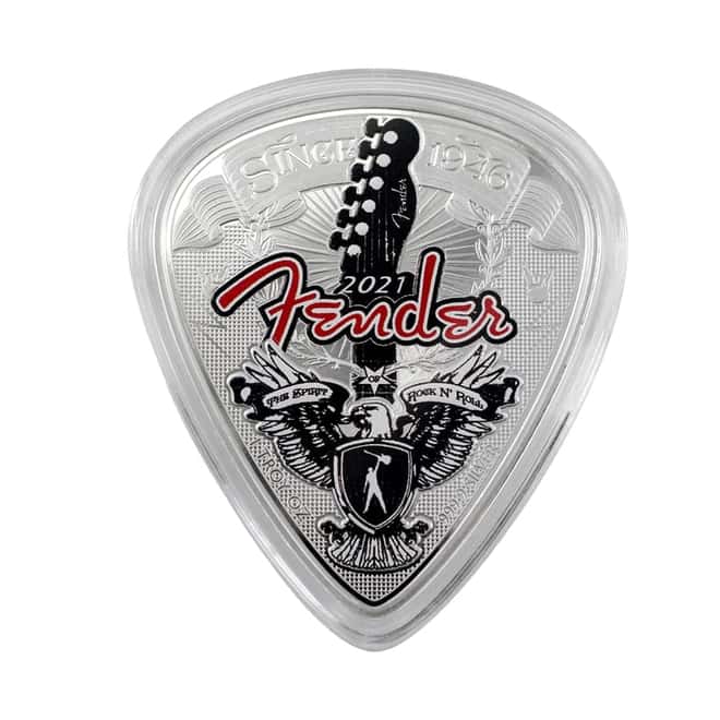 2021 1 oz Silver Fender Pick Solomon $2 Coin | Bullion Exchanges