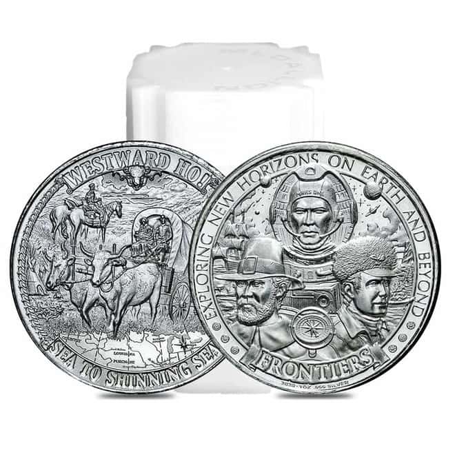 2020 1 oz Mason Mint Frontiers Westward Ho Silver Round