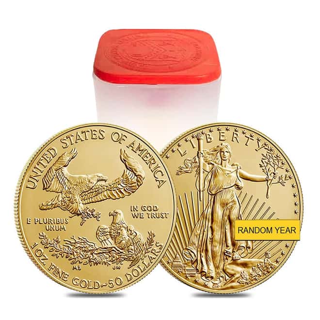 1 oz Gold American Eagle Coin (Random Year) | Bullion Exchanges