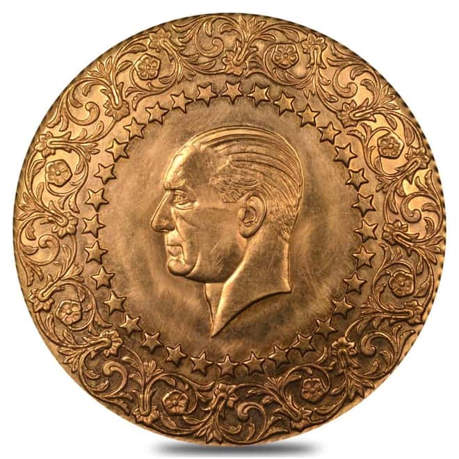 500 Kurush Turkey Ataturk Gold Coin AU/BU Random 1942-2010
