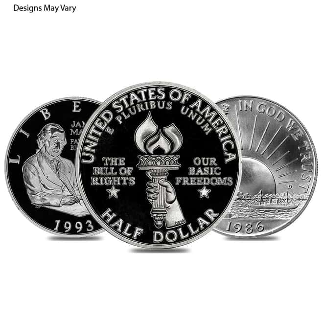 US Mint Silver Half Dollar Commem Coin BU/Proof (Random)