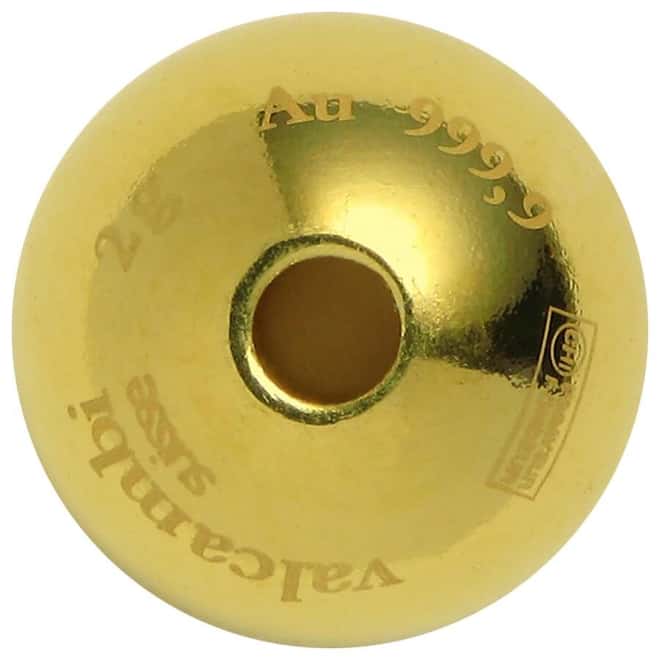 2015 2 gram Cook Islands Valcambi Gold Sphere Coin