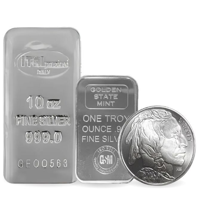 Generic Silver Bullion - Affordable Low Premium Silver