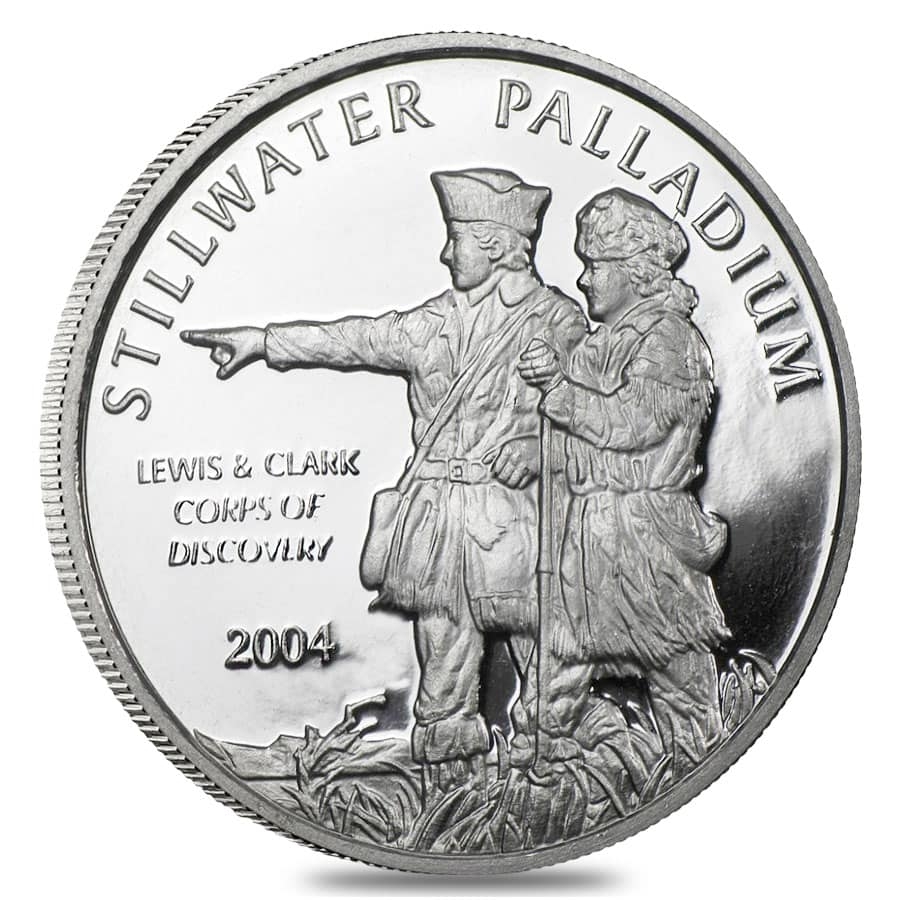 1/2 oz JM Lewis & Clark Palladium Round | Bullion Exchanges