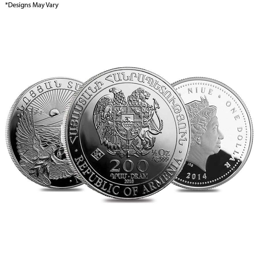 1/2 oz Silver Coin Random Mint BU/Proof | Bullion Exchanges