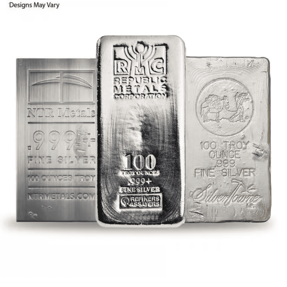 silver bars 100 oz