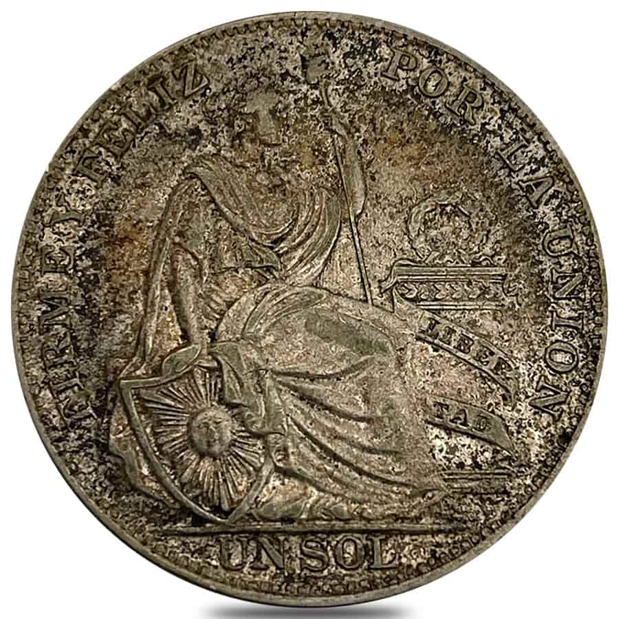 1923-1935 Peru 1 Sol Silver Coin Avg Circ |Bullion Exchanges